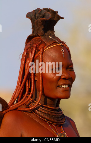Namibia. Portrait of a Himba woman in Kunene region Stock Photo - Alamy