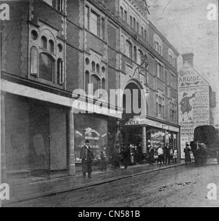 Central Arcade, Dudley Street, Wolverhampton, circa 1910. A view of the ...