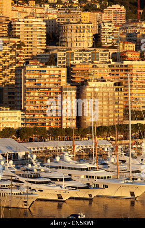 Principality of Monaco, Monaco, la Condamine district, escalator ...