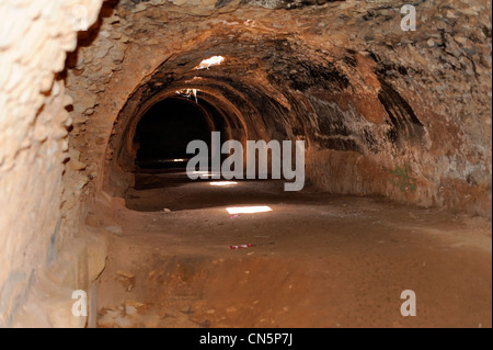 Ptolemais. Cyrenaica. Libya. View of one of the well built and ...