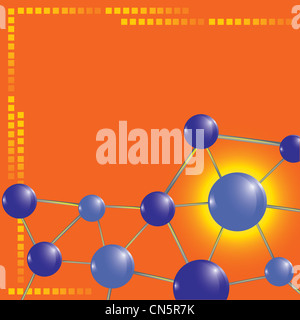 molecule technology background, vector illustration Stock Photo - Alamy