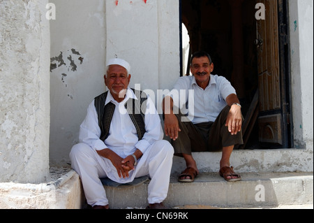 Tripoli, Libya. Libyan Men Wearing Traditional Clothes, Tripoli Medina ...
