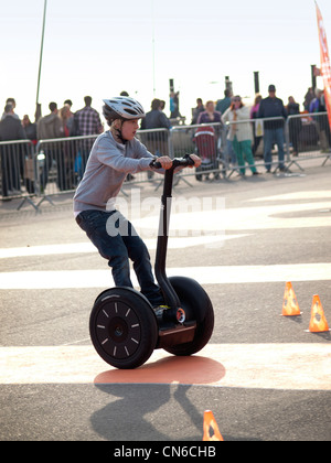 Segway Two-wheeled electric vehicle. Barcelona. Catalonia. Spain Stock ...