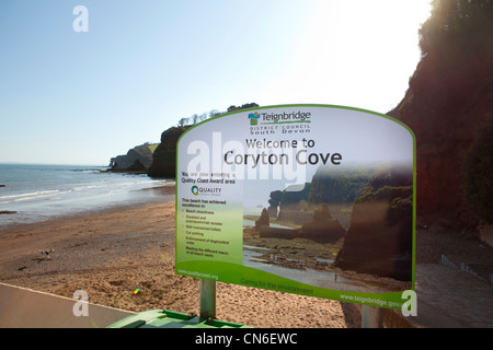 Coryton Cove beach at Dawlish in Devon Stock Photo - Alamy