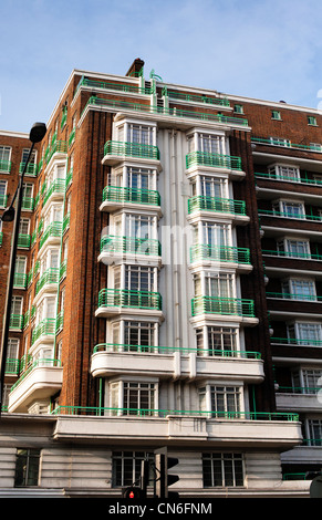 Art Deco Building in the Marylebone Area of London, England Stock Photo ...