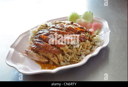 roast duck over rice Stock Photo - Alamy