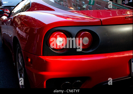 car moving slowly in the traffic jam Stock Photo - Alamy