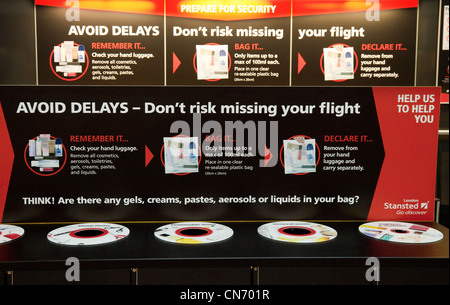 Airport security sign Stock Photo - Alamy