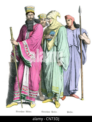 Costumes and fashion of Ancient Persia, Persian Empire, King, Noble ...