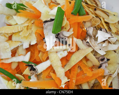 Vegetable peelings kitchen waste food waste Stock Photo - Alamy