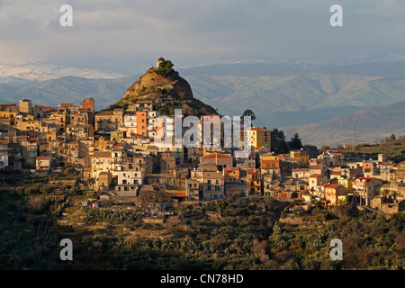 Centuripe in the province of Enna, Sicily, Italy Stock Photo: 47489024 ...