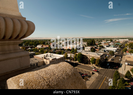 USA, Washington, Walla Walla. Historic Downtown Walla Walla with the ...