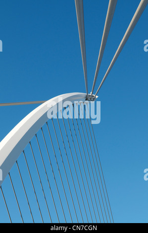 Details of Harp Bridge (Samuel Beckett Bridge) - cable-stayed bridge ...