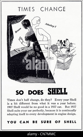 1930s UK Shell Magazine Advert Stock Photo - Alamy