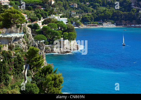 Mala Beach, Cap d'Ail, Cote d'Azur, Provence, French Riviera ...