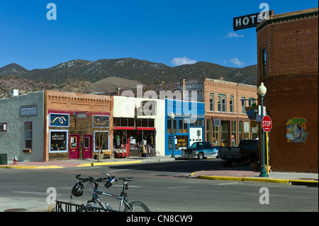 Historic downtown district, small mountain town of Buena Vista ...