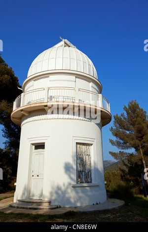 France, Alpes Maritimes, Nice, Mont Gros, the observatory was ...