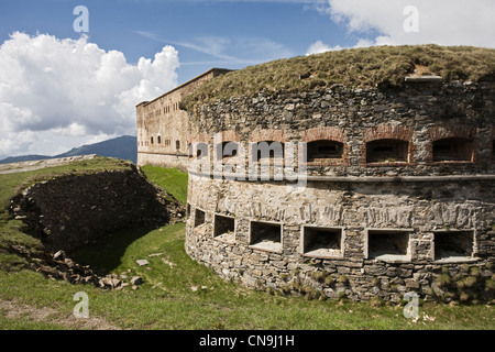 France, Alpes Maritimes, the Central Fort at the Col (pass) de Tende ...