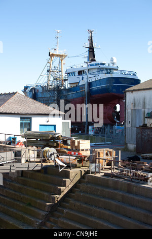 Shipyard and drydock facilities Peterhead Scotland UK Stock Photo - Alamy