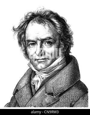 Carl Ritter (1779-1859). German geographer. Portrait. Engraving, 19th ...
