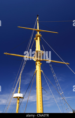 Chile, Biobio region, Concepcion, Huascar Battleship, tourists from ...