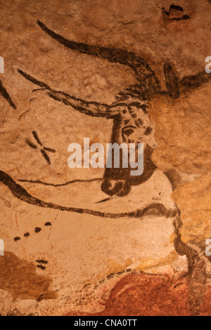 Detail of a cave painting at Lascaux, France. Wounded Bison, Wounded ...