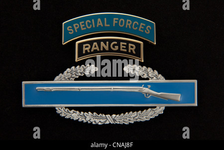 Army Combat Infantry Badge (CIB) over Airborne wings and Air Assault ...