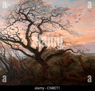 The Tree of Crows 1822 by Caspar David Friedrich Stock Photo - Alamy