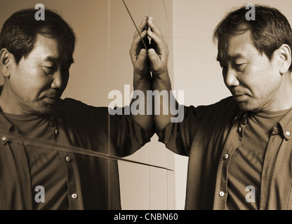 Portrait of the Japanese writer Haruki Murakami Stock Photo - Alamy