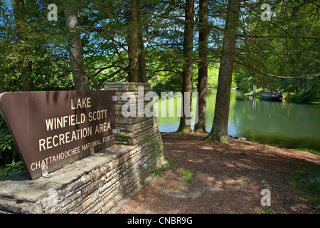 Lake Winfield Scott Recreation Area, GA, Georgia, Chattahoochee Stock ...