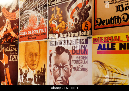 Nazi and Communist Party election posters from the 1930s Germany Stock ...