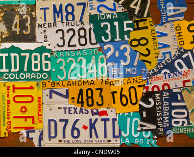 Map of USA made of with states license plates Stock Photo - Alamy