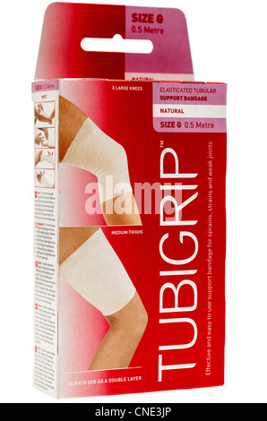Tubigrip tubular elasticated support for knees Stock Photo - Alamy