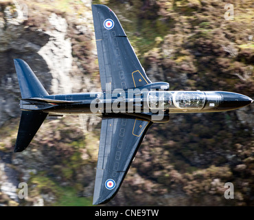 RAF Valley Hawk T1, Mach Loop, Wales Stock Photo - Alamy