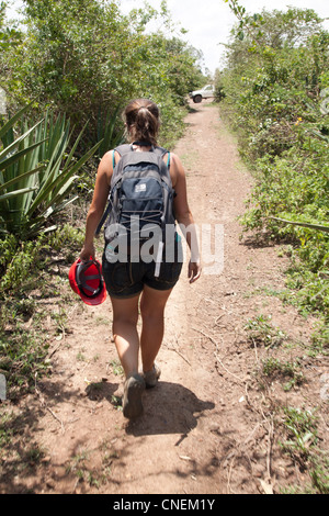 A young female geologist in the field in Kenya, Africa Stock Photo - Alamy