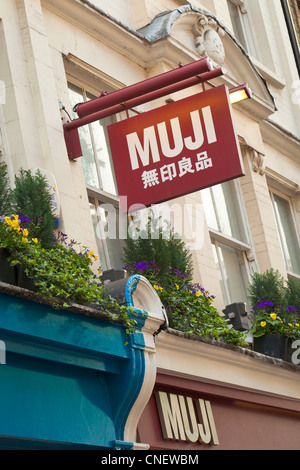 Muji shop sign, London, UK Stock Photo - Alamy
