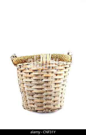 Handmade Reed Basket Stock Photo - Alamy