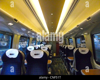 The First Class interior aboard a Cross Country Mark III TCC vehicle ...
