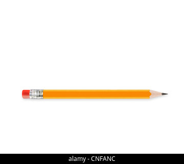 very short pencil sharpened on both ends isolated on white Stock Photo ...