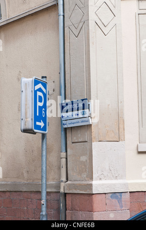 Parking sign, Heidelberg, Germany Stock Photo - Alamy