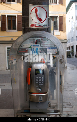 Public Telephone booth by Telecom Italia company Stock Photo - Alamy