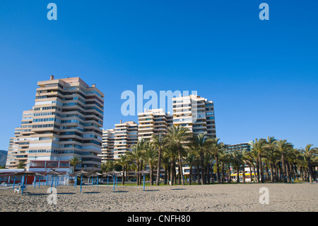 Playamar beach Torremolinos resort Costa del Sol coast the Malaga ...
