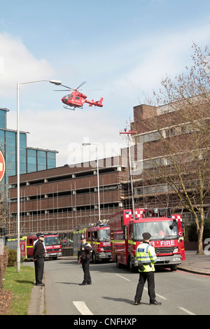 London Fire Brigade and air ambulance attend an incident at Croydon ...