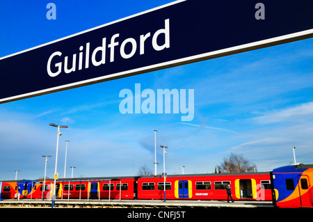 Guildford train station, Surrey, England, UK Stock Photo - Alamy