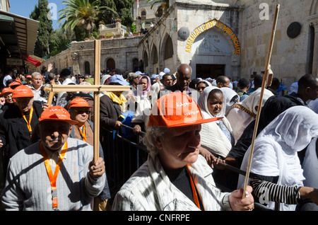 JERUSALEM - APRIL 13: Coptic Orthodox Bishop of Jerusalem Anba Abraham ...