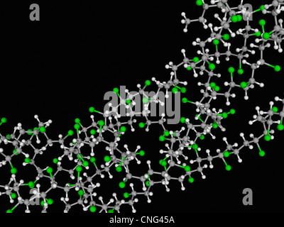 Polyvinyl chloride PVC molecule Stock Photo - Alamy
