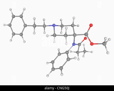 Carfentanil synthetic opioid drug molecule, illustration Stock Photo ...