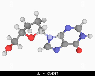 Didanosine HIV drug molecule Stock Photo - Alamy