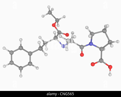 Enalapril drug molecule Stock Photo - Alamy