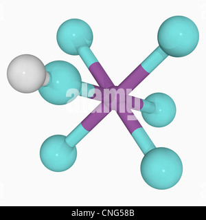 Fluoroantimonic acid. Molecular model of the superacid fluoroantimonic ...